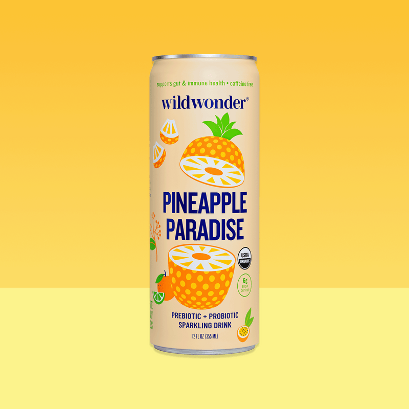 Prebiotic + probiotic sparkling drink for a happy gut – wildwonder